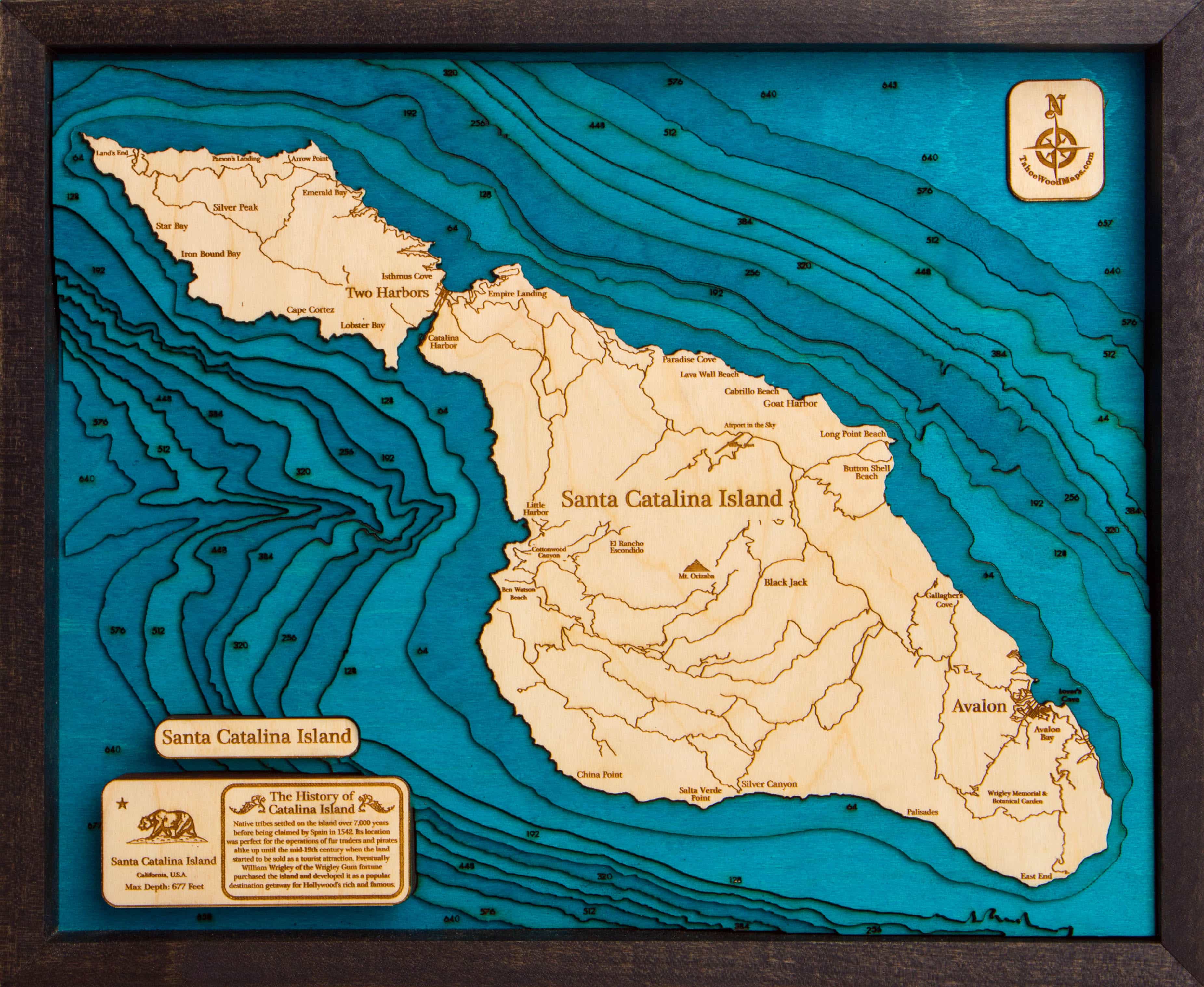 Detailed Map Of Catalina Island Cruising Catalina Island 2nd Ed.