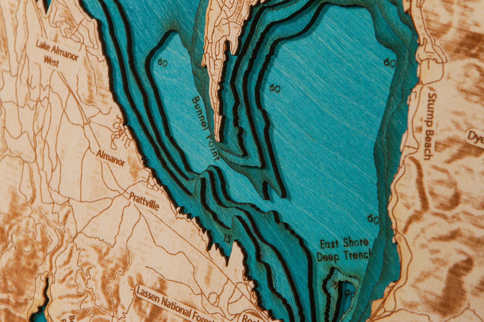 Lake Almanor 3D Wood Map – Tahoe Wood Maps