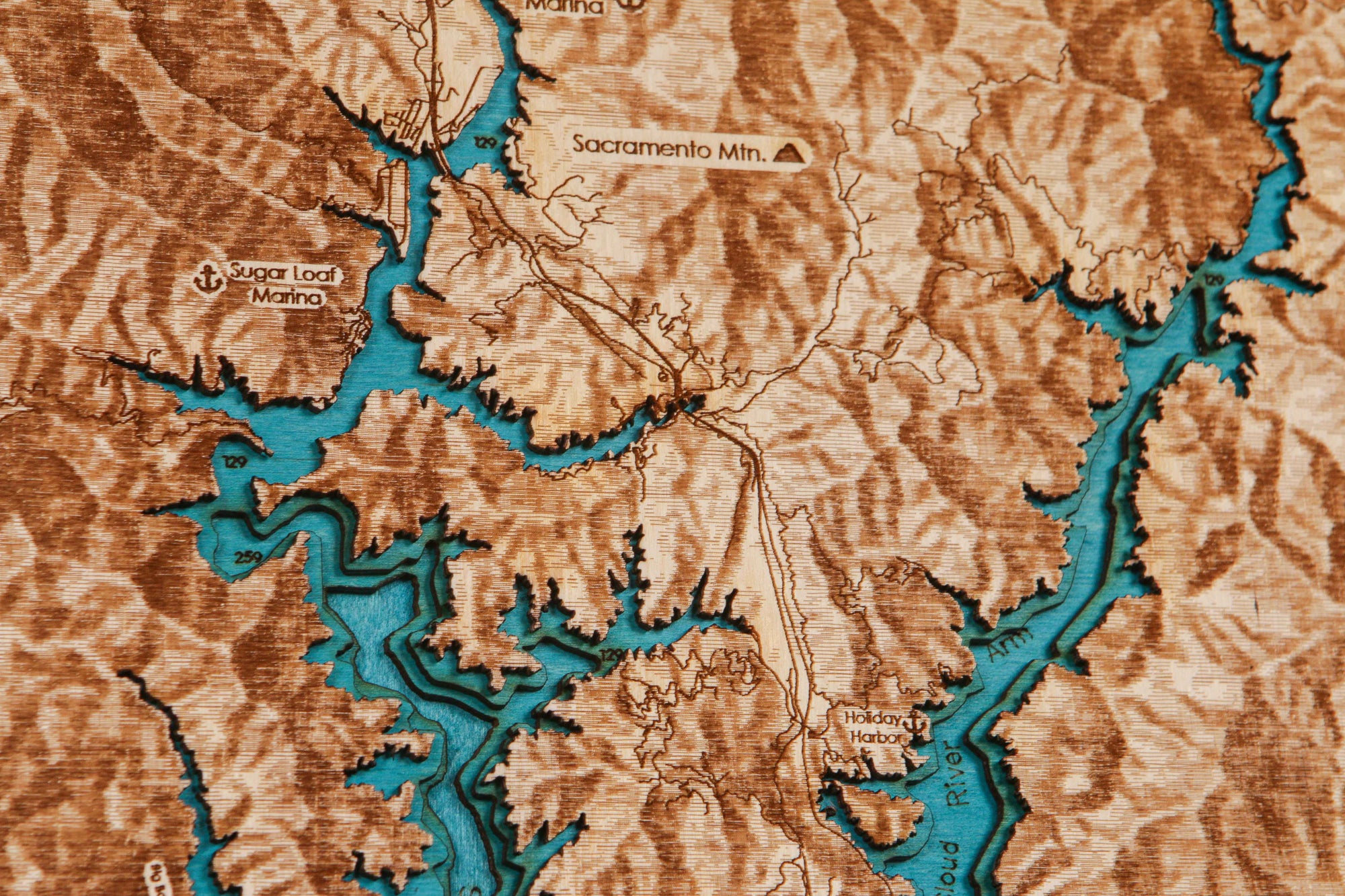 Shasta Lake 3D Wood Map – Tahoe Wood Maps
